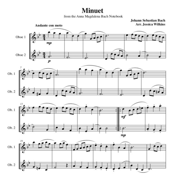 6 Easy Oboe Duets (Digital Download) – JDW Sheet Music