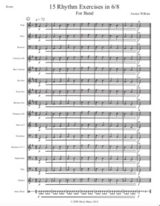 15 Rhythm Exercises in 6/8 for Band (Digital Download) – JDW Sheet Music